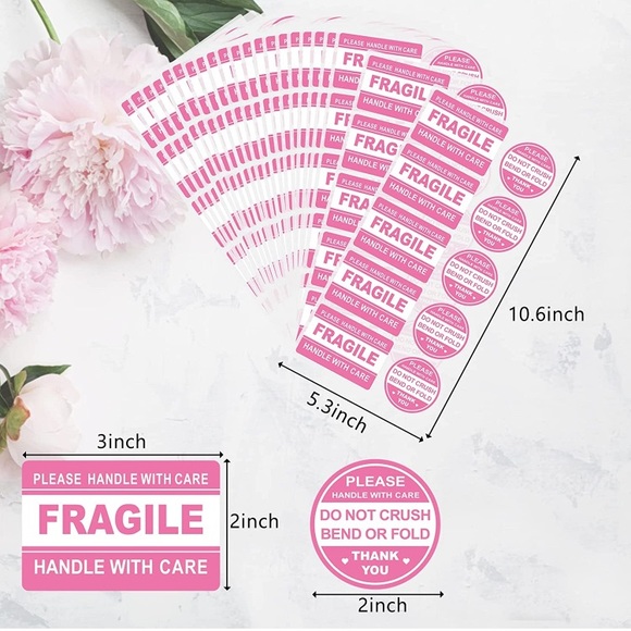 Office | 10 New Fragile Stickers Cute | Poshmark